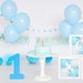 First Birthday Balloon 'ONE' Boxes for Baby Boy WITH 24 Balloons | Baby ...