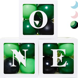 1st Birthday Balloon 'ONE' Boxes for 1 Year Old WITH 24 Balloons ...