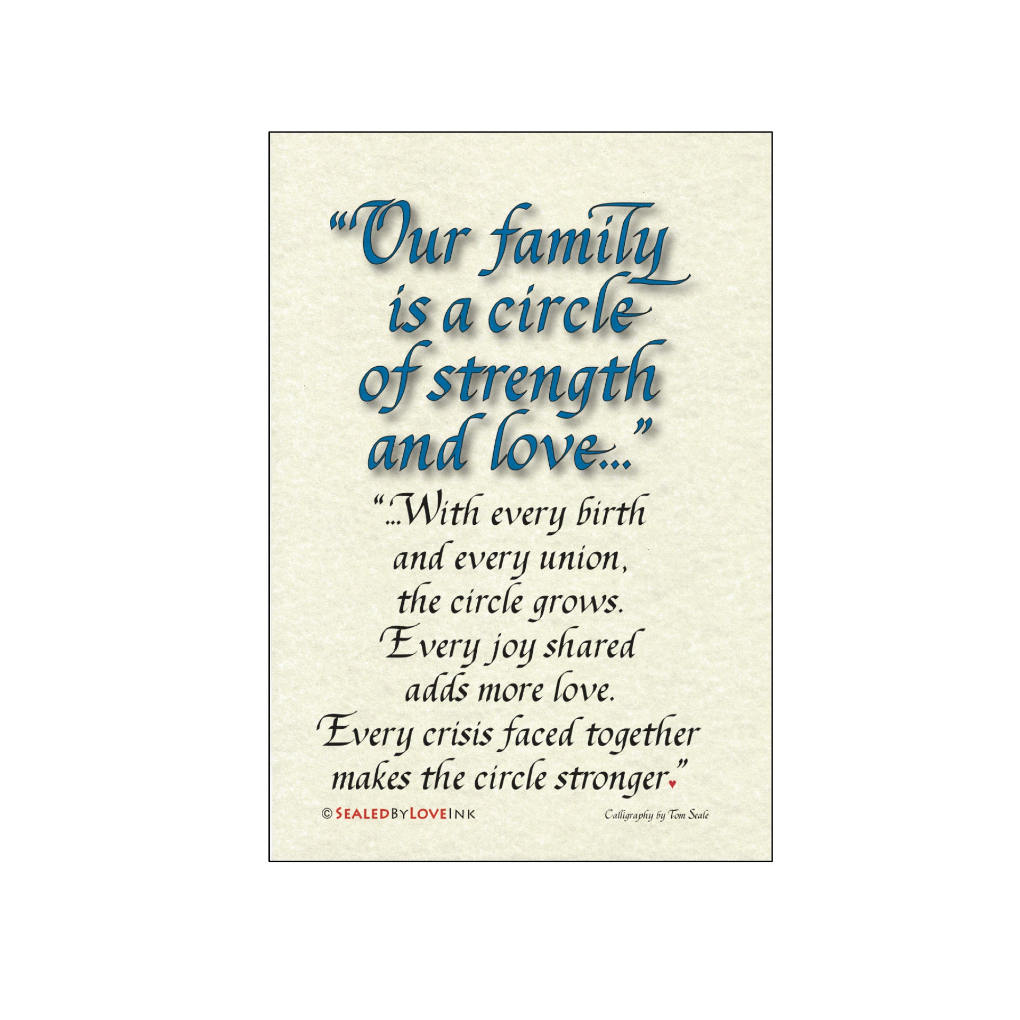 Our Family is a Circle... - Etsy