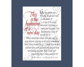 Inspirational Signs This is the Beginning of a New Day Sign - Etsy