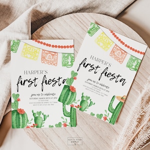 Fiesta - First Fiesta Invitation - First Birthday Invitation - Fiesta ...