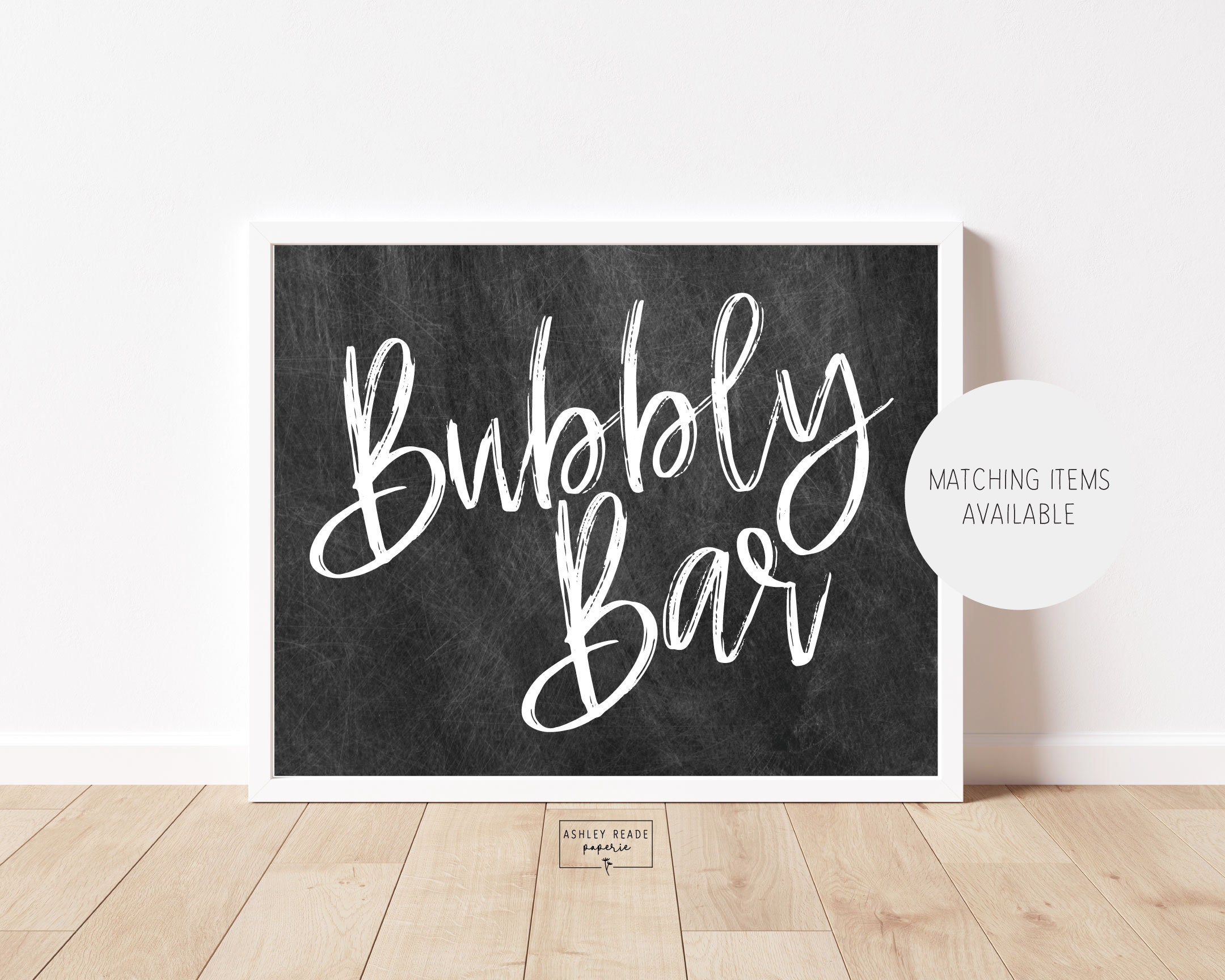 Chalkboard - Donut Bar Sign - Printable Faux Chalkboard Sign-birthday ...