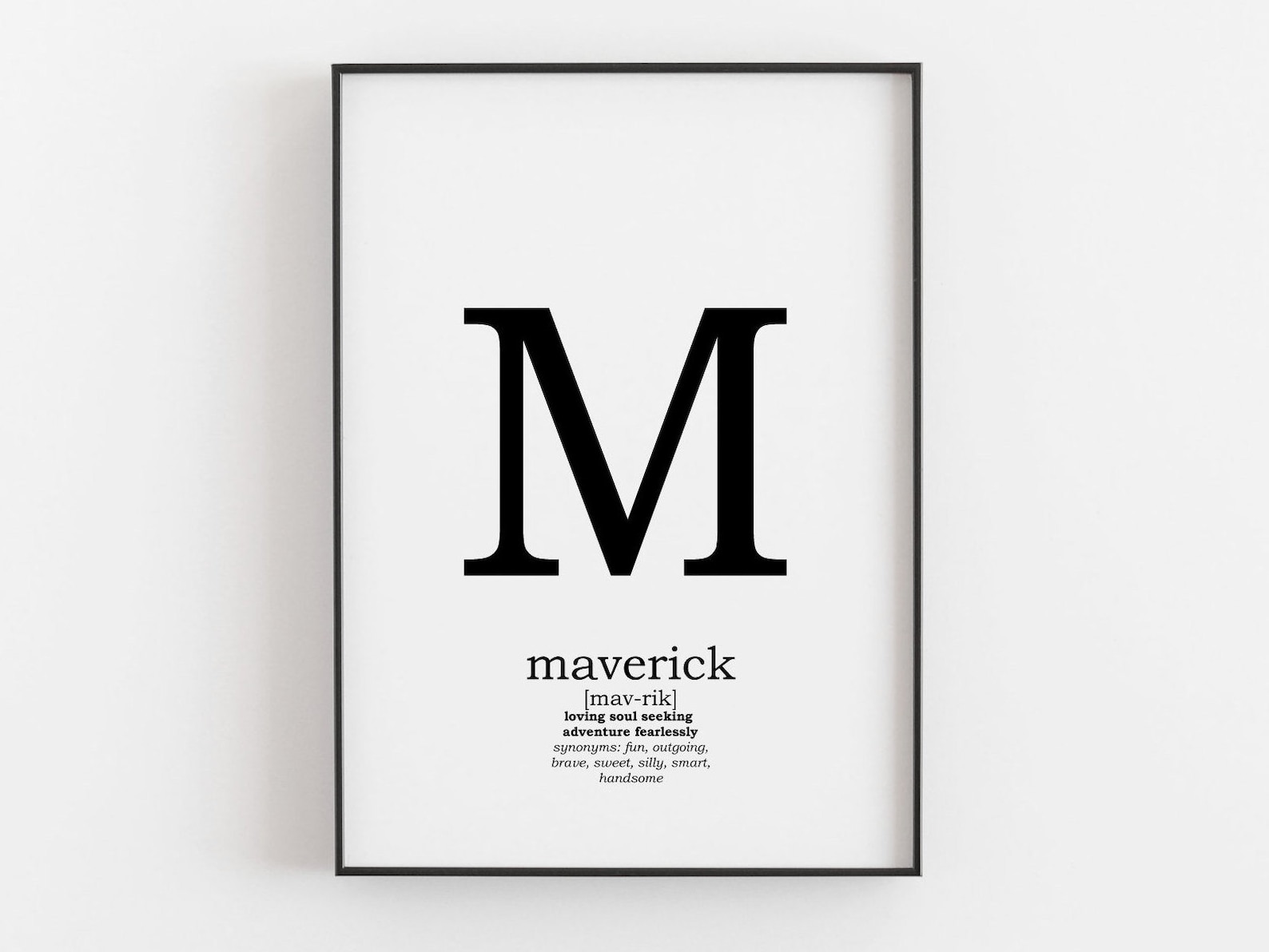 Personalized Initial Name and Definition Poster or Sign - Etsy