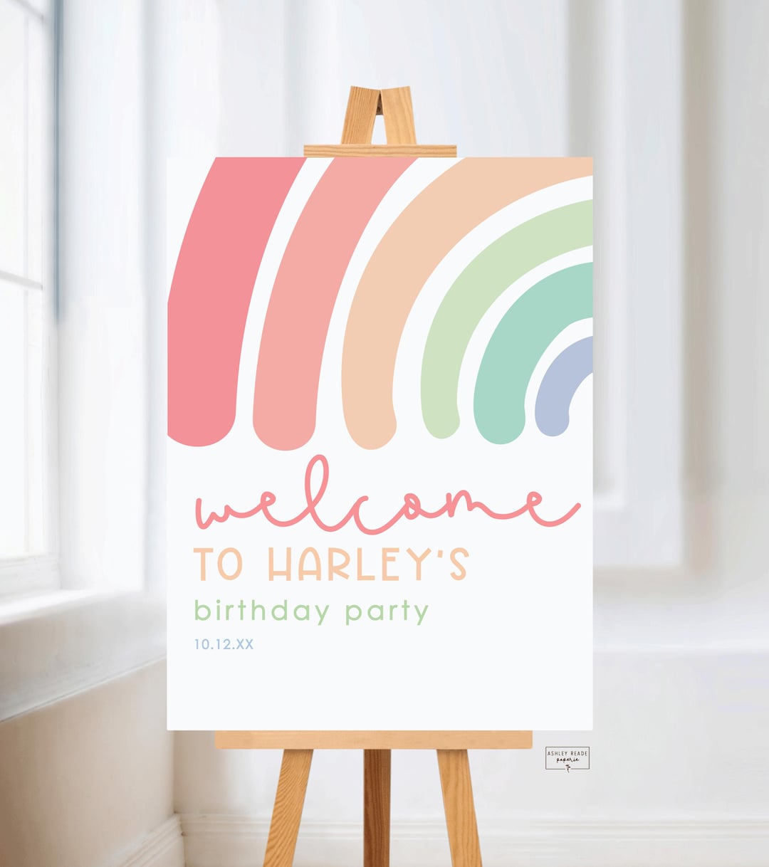 Welcome Sign - Rainbow Theme - Digital Download - Over the Rainbow ...