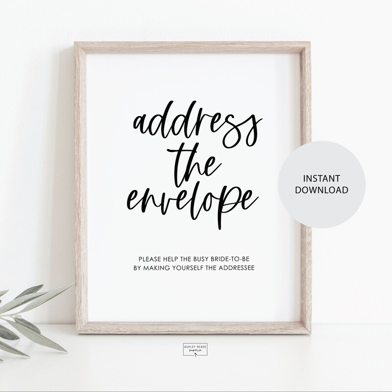 Address an Envelope Sign - Etsy