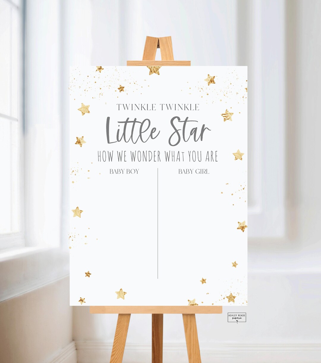 Guess the Gender Chart - Twinkle Twinkle How We Wonder What You Are ...