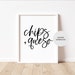 Black and White - Chips and Queso Sign - Wedding Signage - Bridal ...