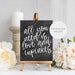 Chalkboard Printable - Cards and Gifts Sign - Faux Chalkboard Sign ...
