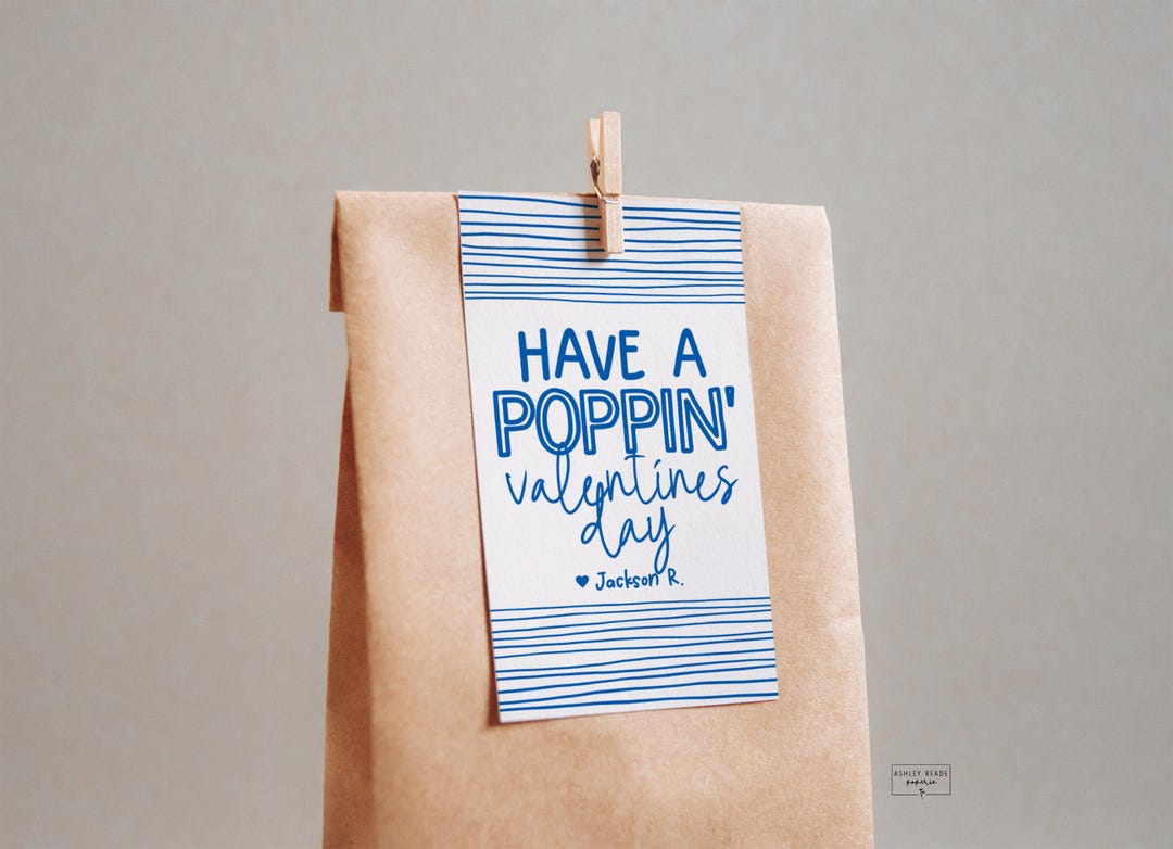 Editable Poppin Valentine's Day Cards - Class Valentine Exchange ...
