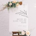 Black and White Boho - We're so Glad Your Here Poster - Wedding Welcome ...