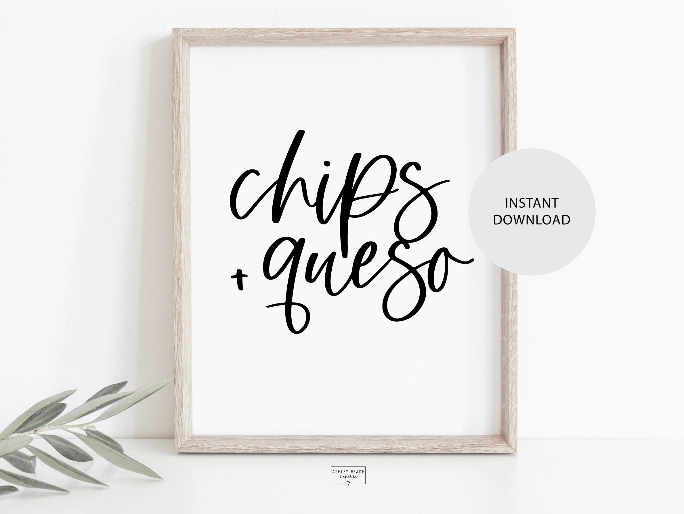 Black and White Chips and Queso Sign Wedding Signage - Etsy