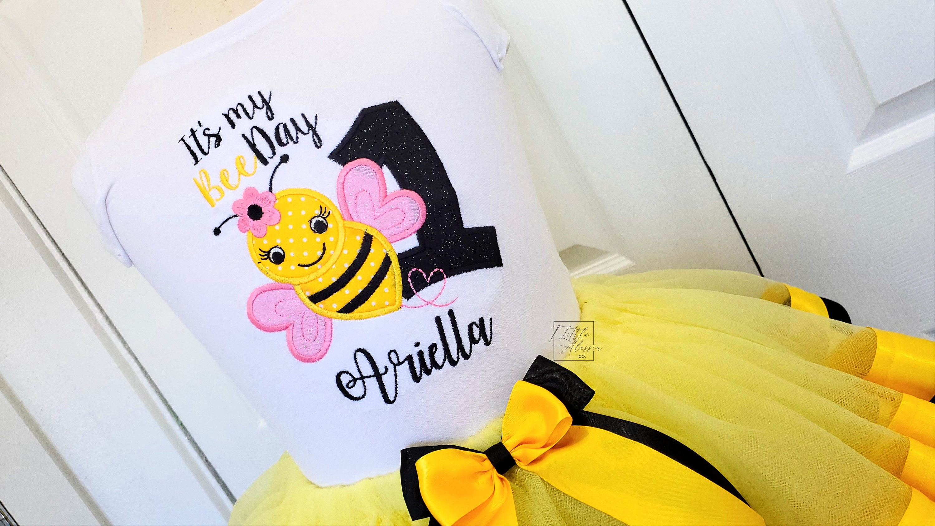 Bumble Bee First Birthday Outfit Girl Bee Birthday Party 1st | Etsy