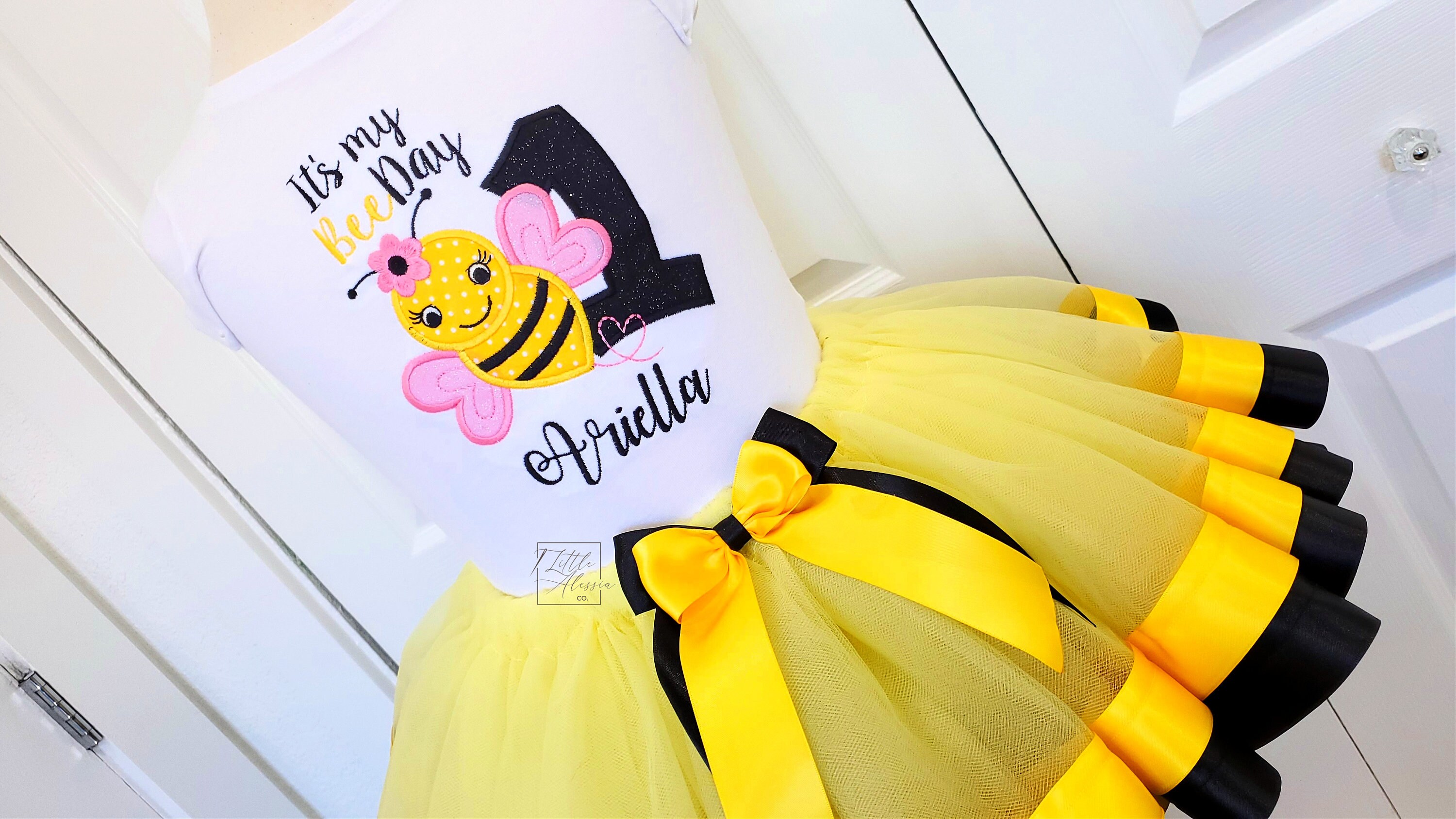 Bumble Bee First Birthday Outfit Girl: Tutu & Shirt - Etsy