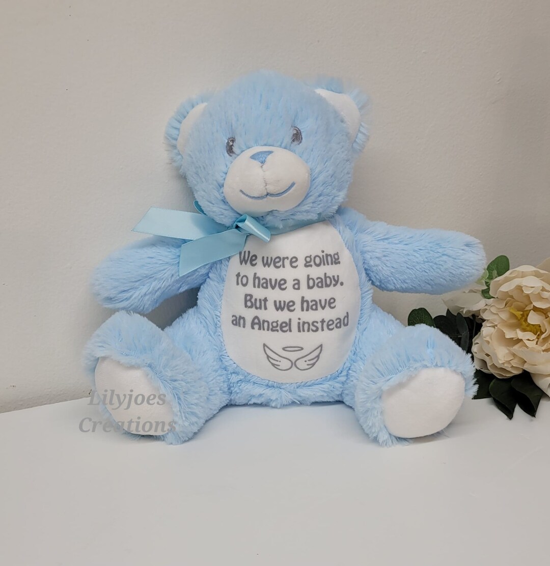 Personalised Memorial Teddy Bear Baby Loss in Loving Memory Grief Gift ...