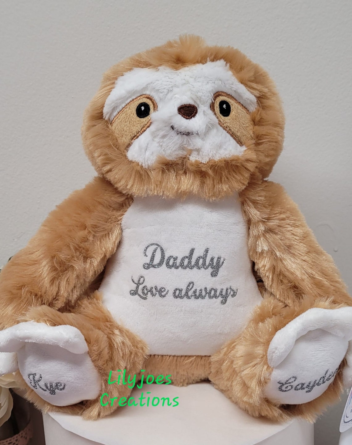 Personalised Orangutan Teddy Soft Plush Toy New Baby Newborn Shower ...
