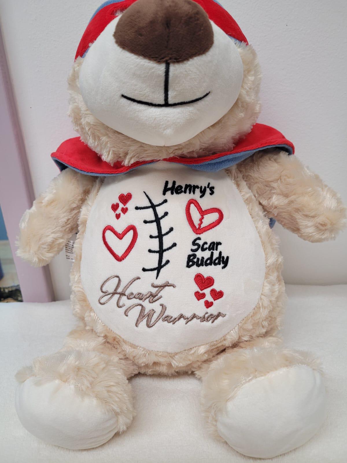 Scar Injury Superhero Teddy Personalised Teddy Bear, Soft Toy, Plushie ...
