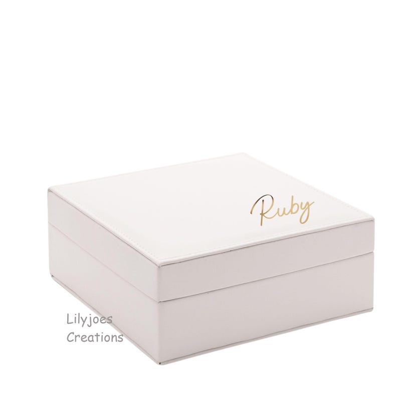 White Jewelry Box - Etsy