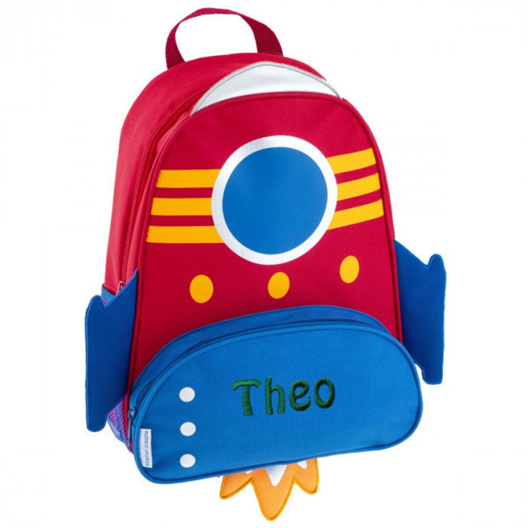 Personalised Space Rocket Red Backpack Back Pack Child Todder Nursery ...