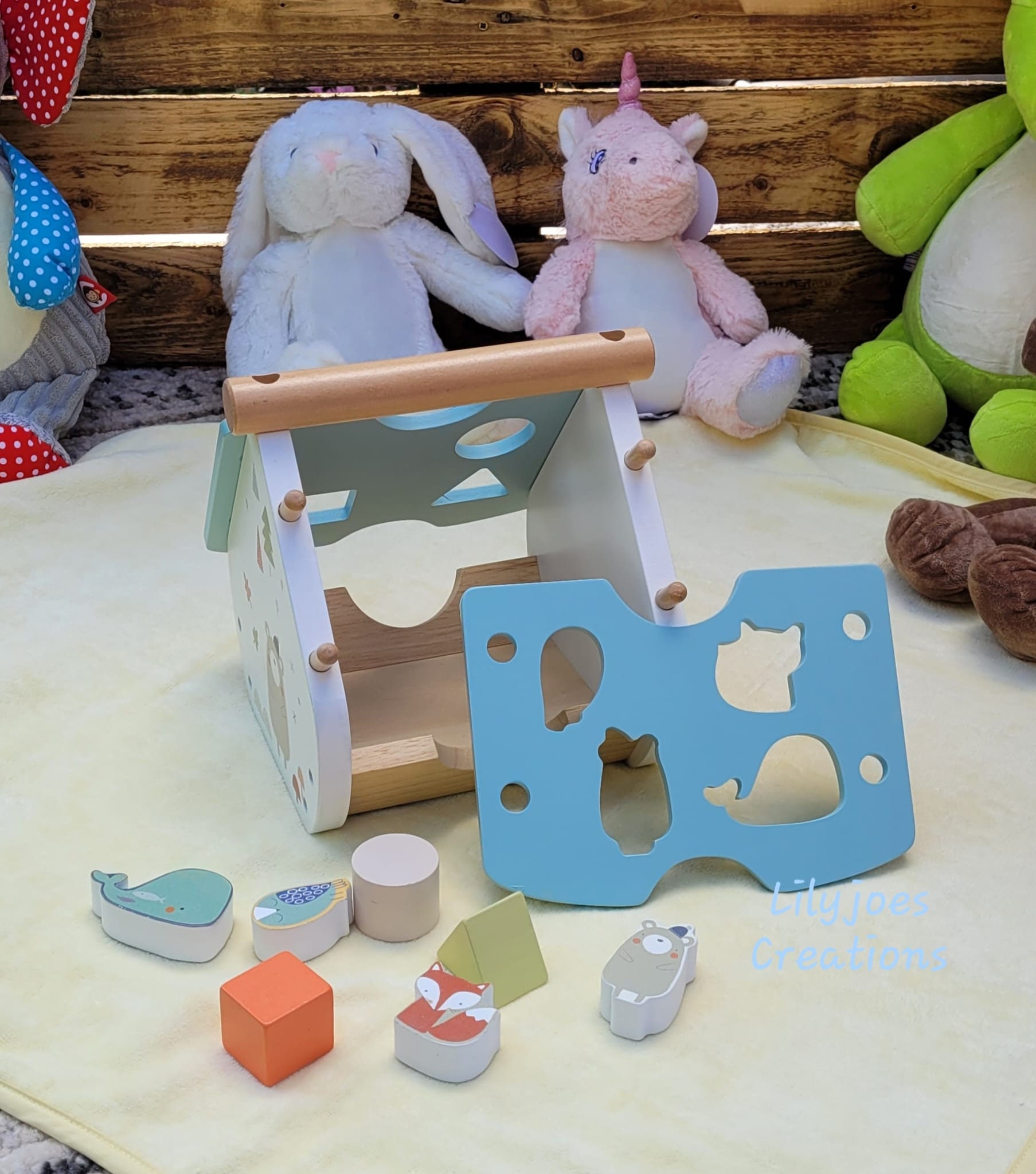 Quick Delivery Shape Sorter Pink Shape Sorter Blue Shape - Etsy