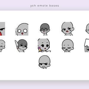 YCH DIY Emote Bases | for Twitch or Discord - Etsy