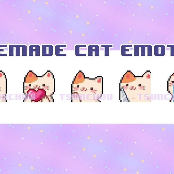 Premade Cat Twitch Emotes - Etsy