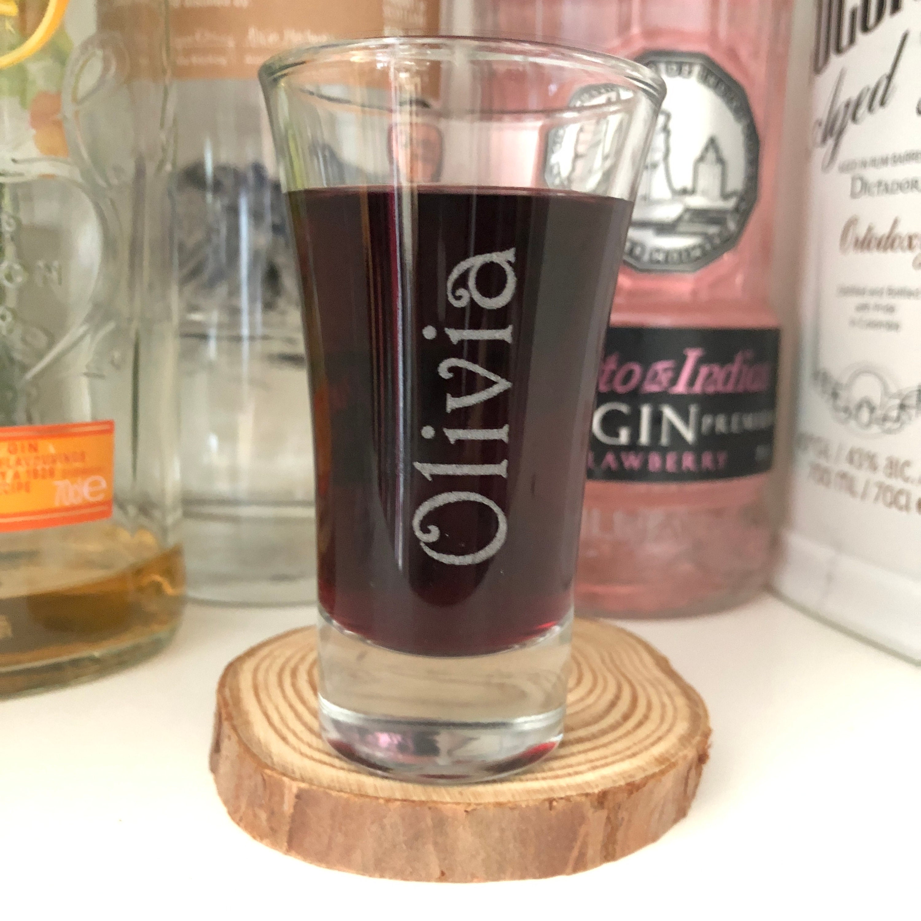 Personalized Engraved Shot Glass: Custom Name, Optional Gift Packaging ...
