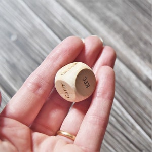 Custom 2cm Decision Dice Movie Choice, Takeaway, Food, Date Night, Yes ...