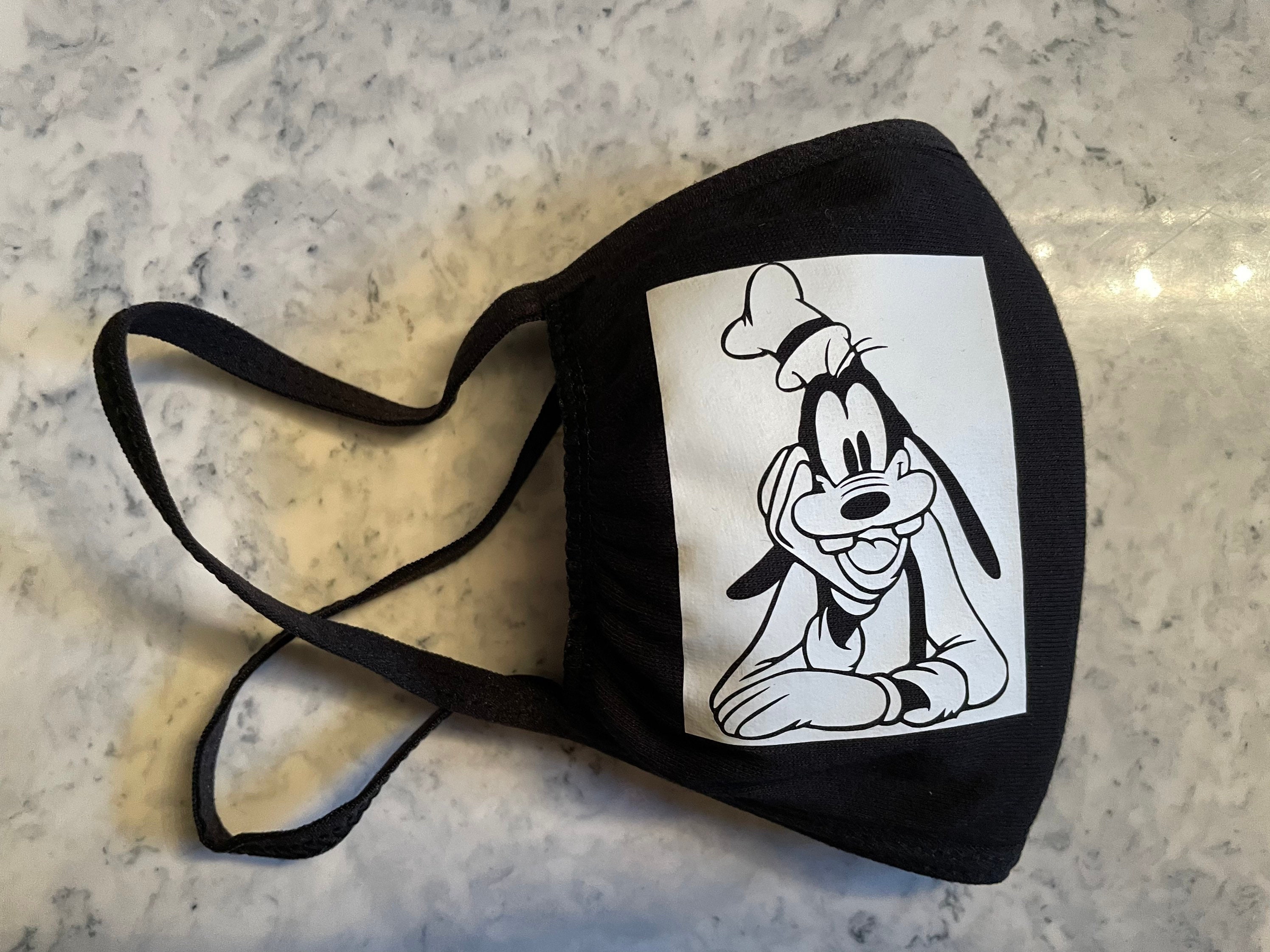 Goofy Face Mask Glow in the Dark White Cotton Triple Layered - Etsy