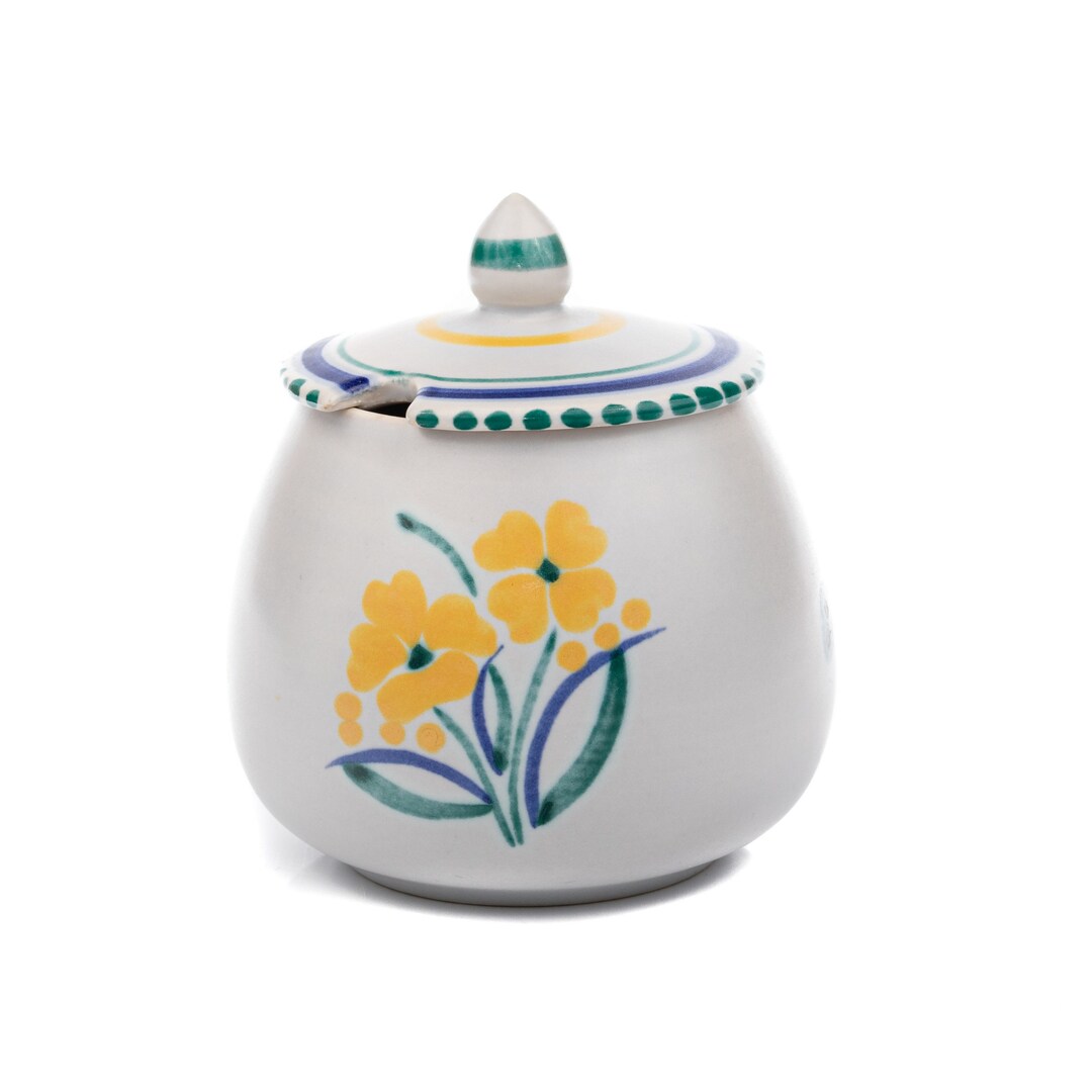 Vintage Poole Pottery Lidded Preserve/jam Pot Hand Decorated - Etsy UK