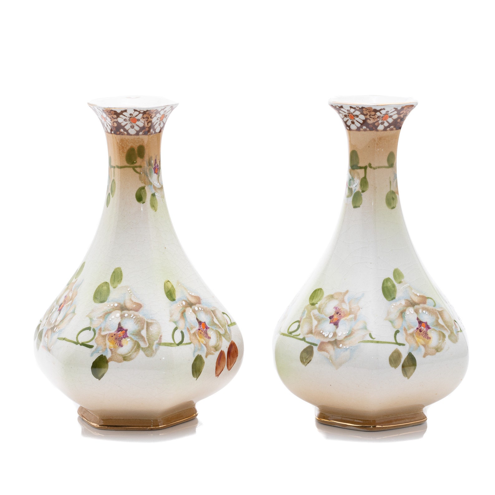Pair of 1940's Thomas Forester Phoenix Ware Vintage Vases - Etsy