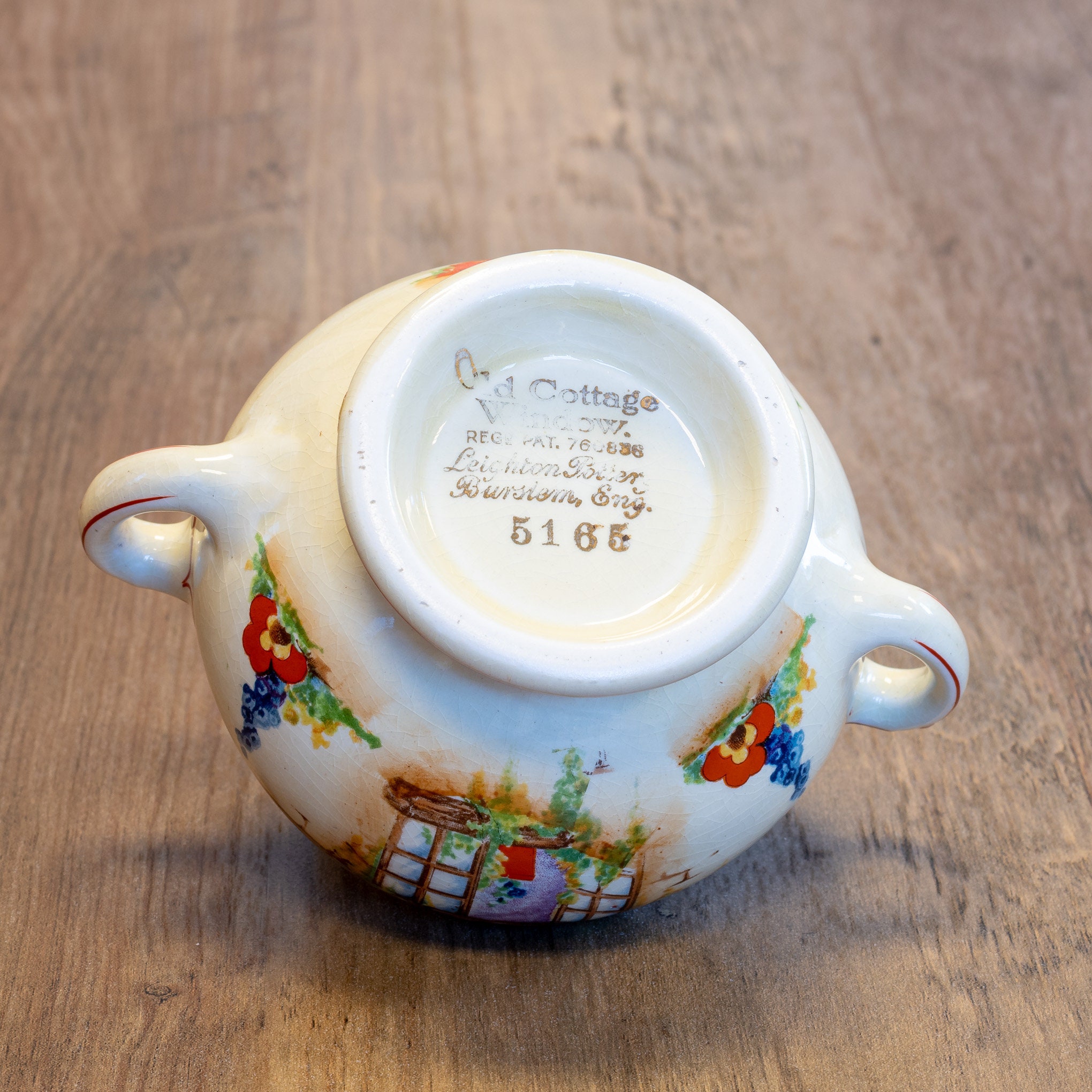 Vintage Leighton Pottery old Cottage Window 9 Piece Coffee Set 5165 ...