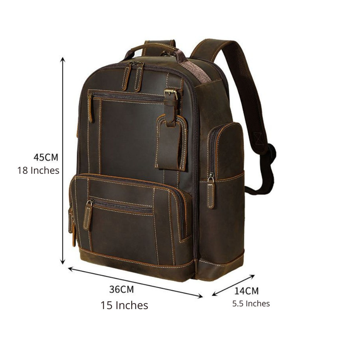 Personalized Leather Backpack Backpack for Travel - Etsy