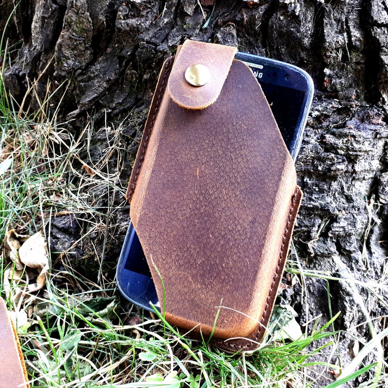 Leather Cell Phone Case With Belt Loop - Etsy