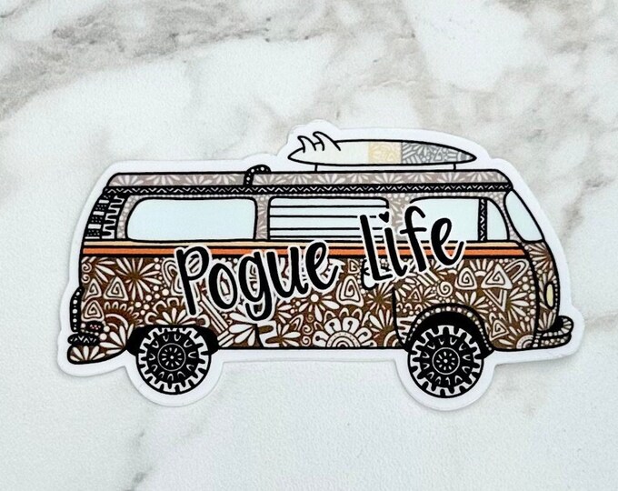 Outer Banks Pogue Life Twinkie Van Waterproof Sticker John B - Etsy