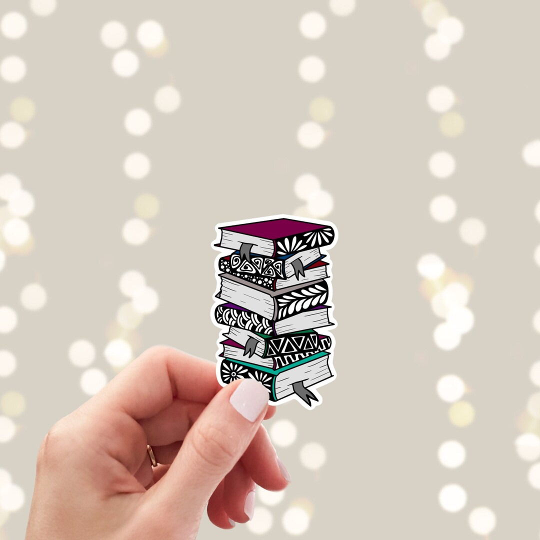 TBR Stack of Books Waterproof Sticker Book Lovers Booktok Gifts for ...