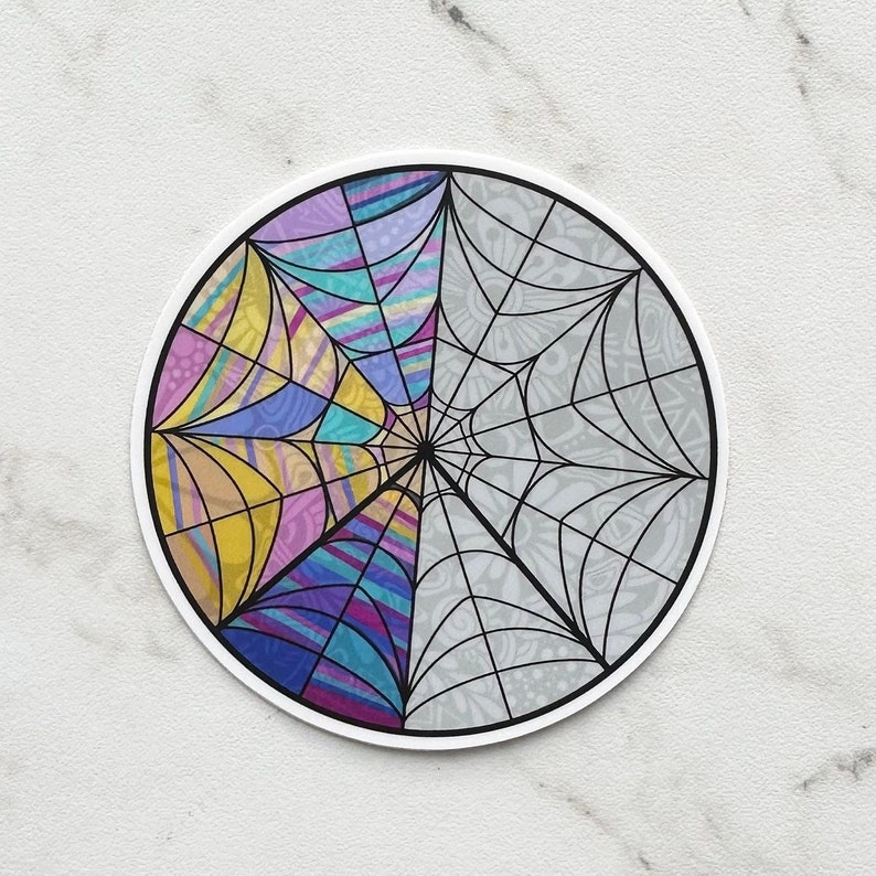 Stained Glass Window Wednesday Waterproof Sticker Witchy - Etsy