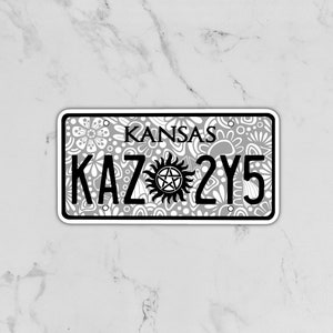 Supernatural License Plate Kansas - Etsy