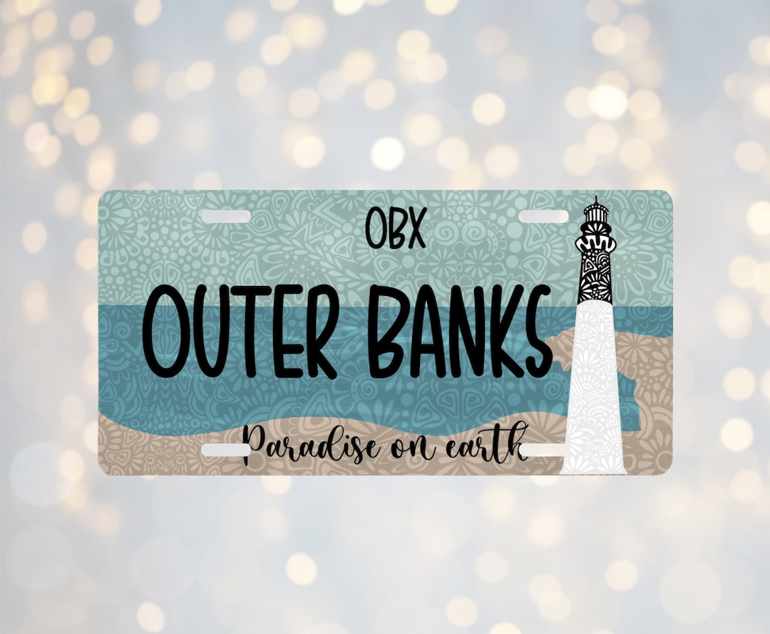 Outer Banks Vanity License Plate - Car Accessories - Front License ...