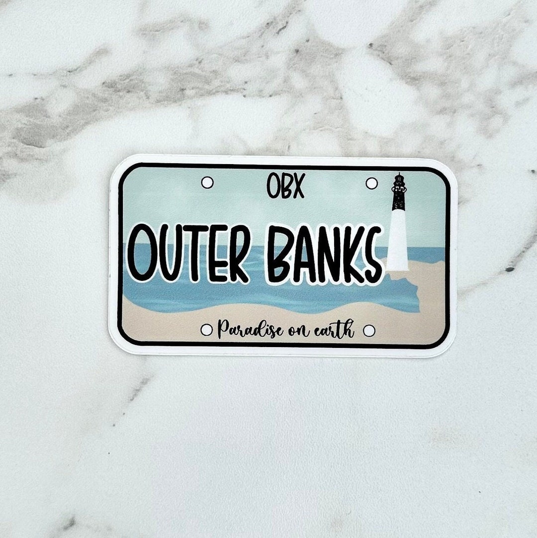 Outer Banks License Plate Waterproof Sticker John B JJ Pogues for Life ...