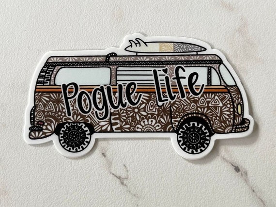 Outer Banks Pogue Life Twinkie Van Waterproof Sticker John B - Etsy