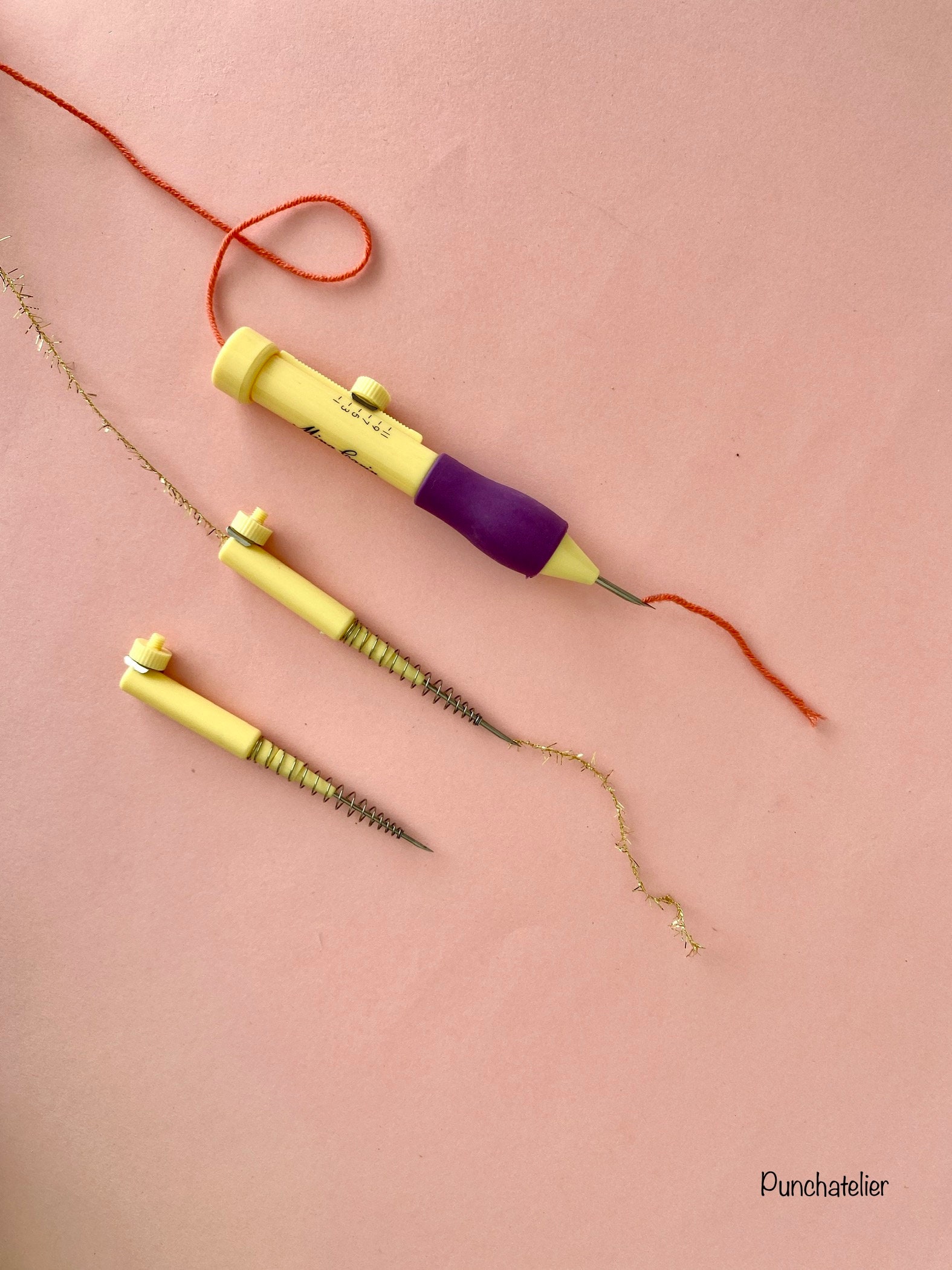 Mina Carin Adjustable Punch Needle Tool Set/punch Needle 3 Size/ Punch ...