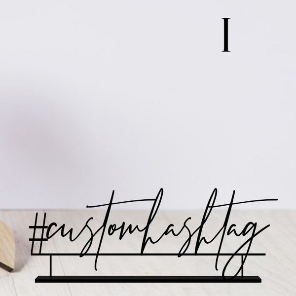 Custom Hashtag Sign - Etsy