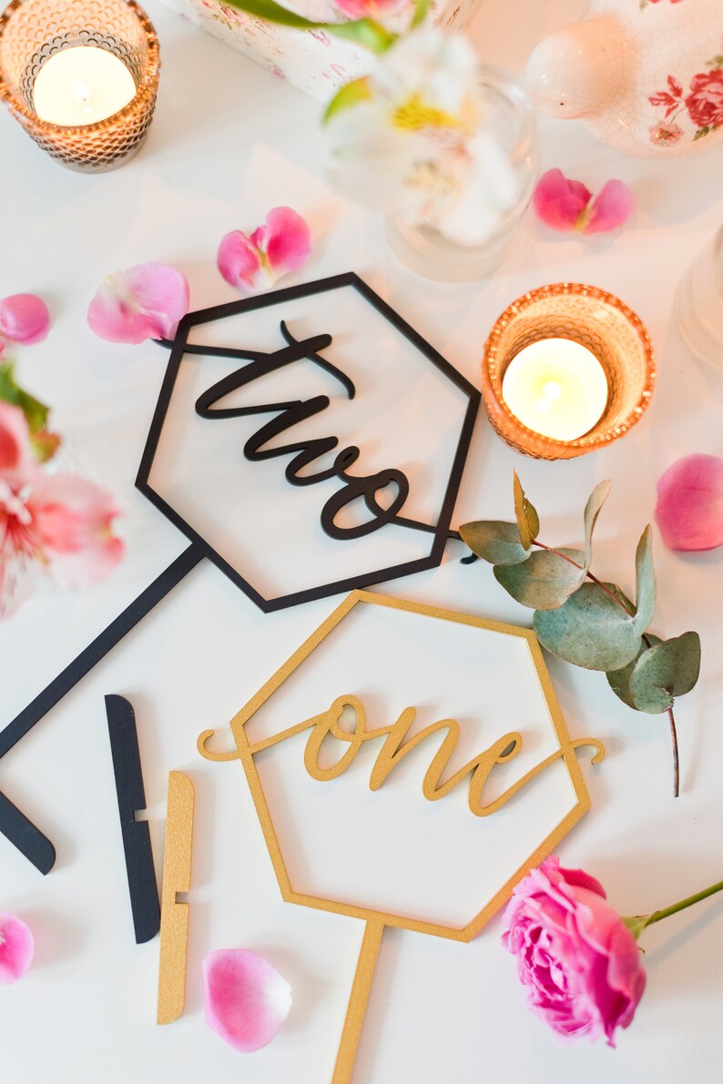 Wooden Table Numbers Wedding Table Decor Ideas Table Number - Etsy