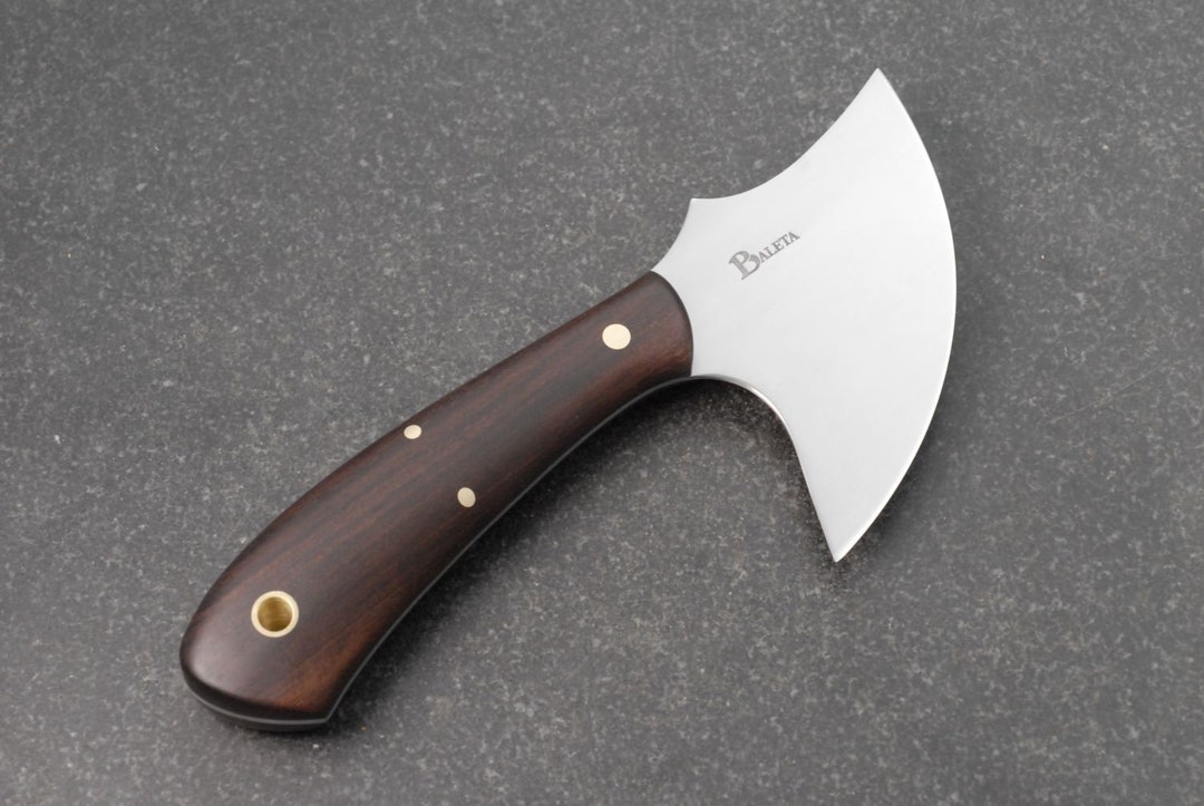 Leather Axe - Leather Knife / Roundknife / Headknife With Leadwood ...