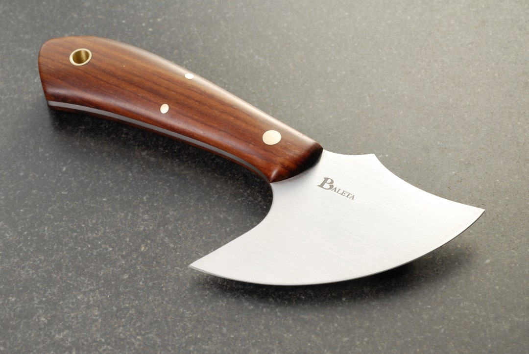 Leather Axe - Leather Knife/roundknife/headknife With Hardwood Handle ...