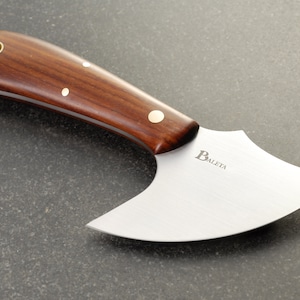 Leather Axe - Leather Knife/roundknife/headknife With Hardwood Handle ...