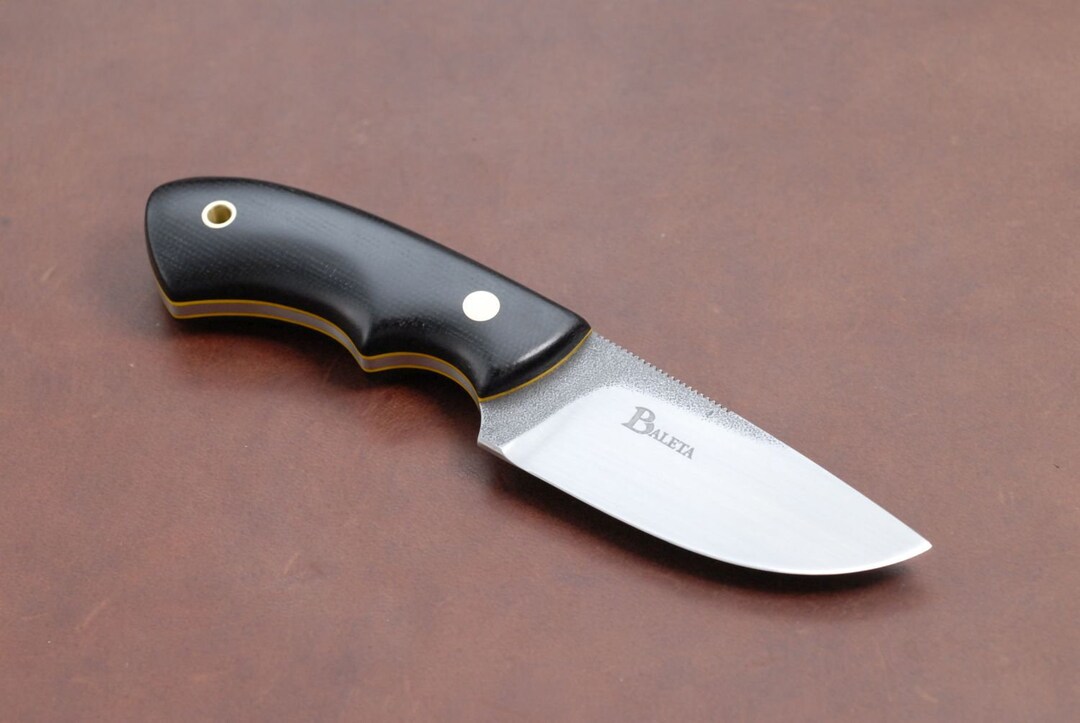 Handcrafted the 'meerkat' Hunter Edc/utility/neck Knife With Black ...