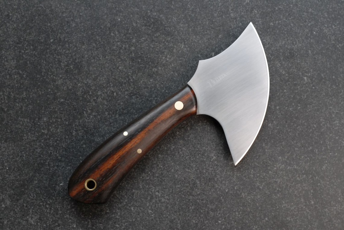 Leather Axe Leather Knife/roundknife/headknife With Hardwood - Etsy