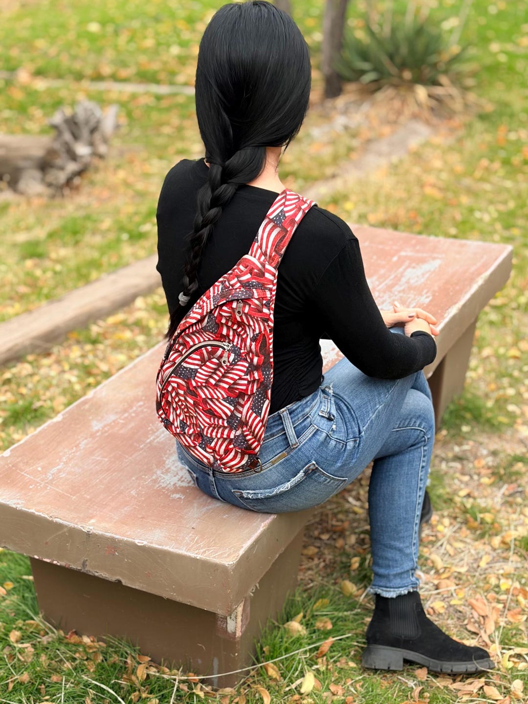 Summit American Flag Sling Bag: Vintage Quilt Crossbody Hipster Bag - Etsy