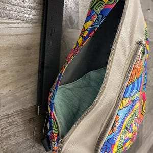 Western Boho Print Sling Bag: Multicolor Travel Backpack - Etsy